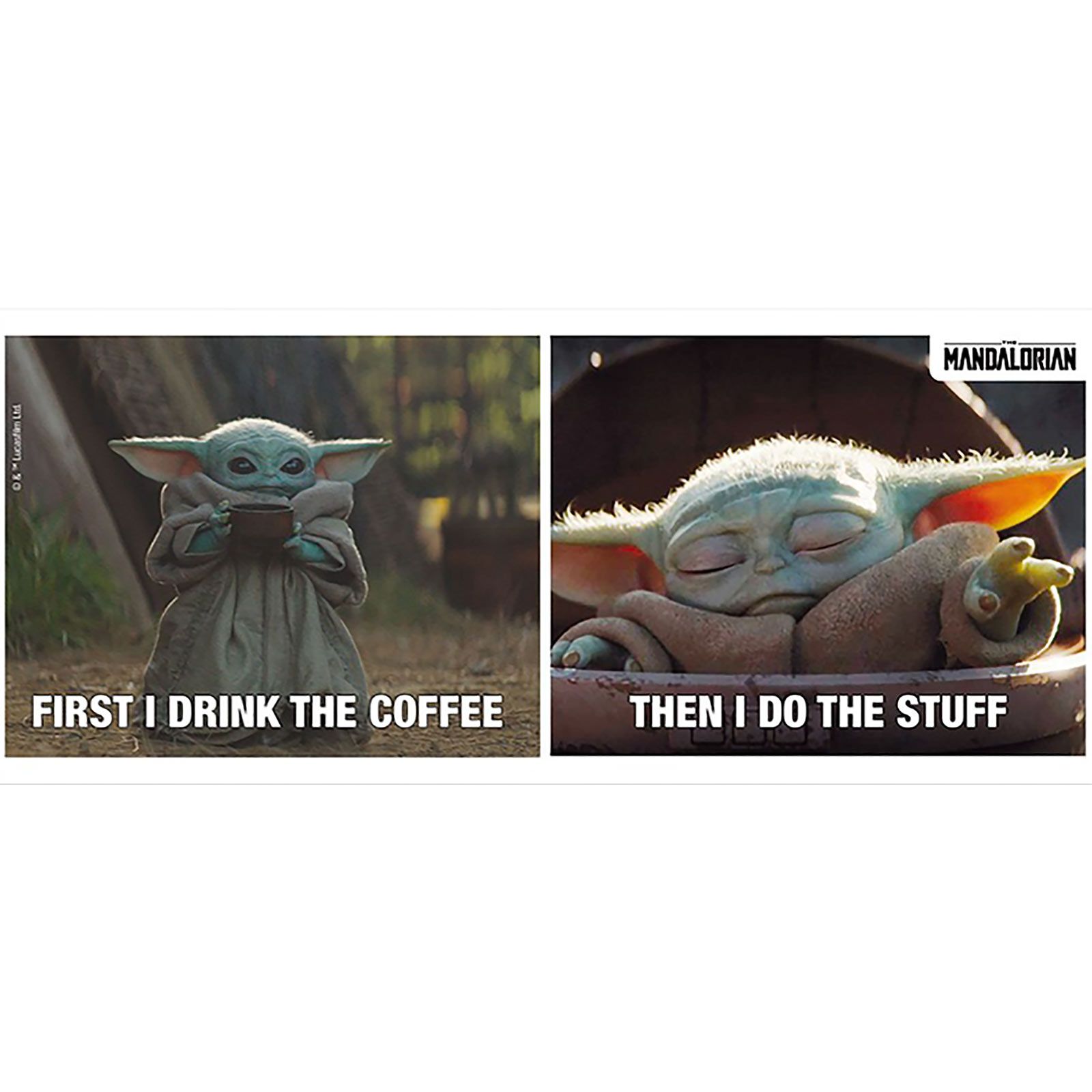 Grogu Drink Coffee & Do Stuff Tasse - Star Wars The Mandalorian | Elbenwald